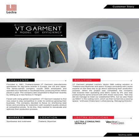 lectra-fashion and apparel-customer story-VT Garment-en | PDF