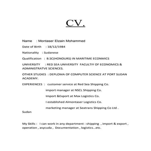 CV2 | PDF