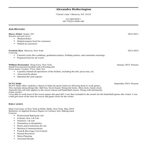 Resume | RTF
