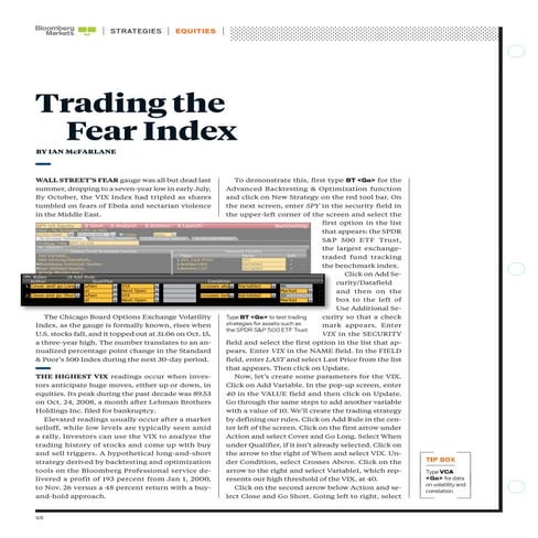 VIX Trading Strategy | PDF