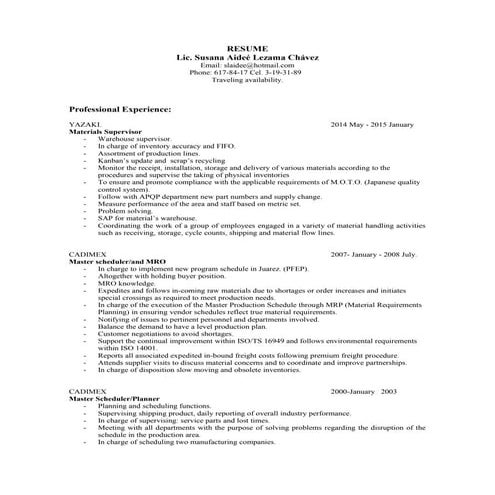 Garza April - Resume 2016 | DOCX