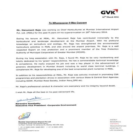 Exp. Certificate Letter | PDF