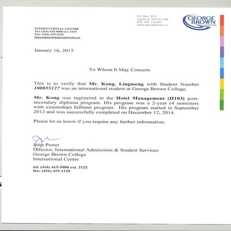 completion of studies letter | PDF