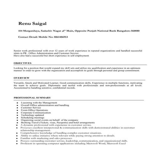 Renu_CV (Final) | DOC