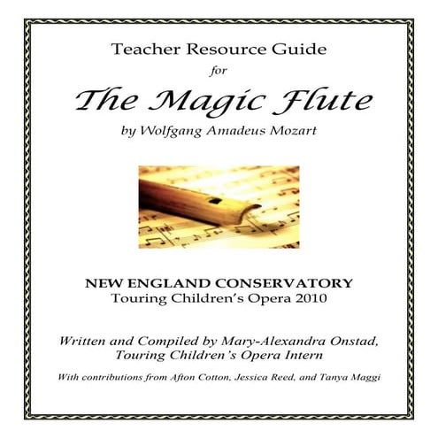 Teacher Resource Guide - The Magic Flute | PDF