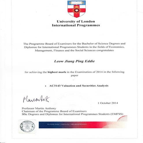 Highest Mark Achievement | PDF