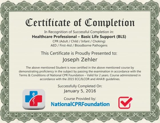 First aid certificate | PPT