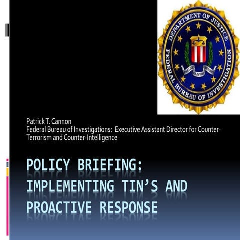Policy Briefing Presentation | PPTX
