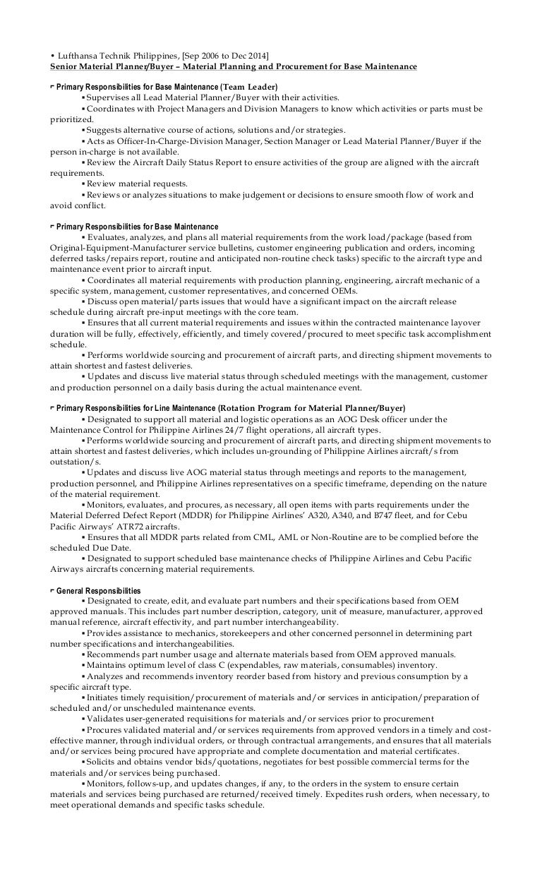 Duties and Responsibilities