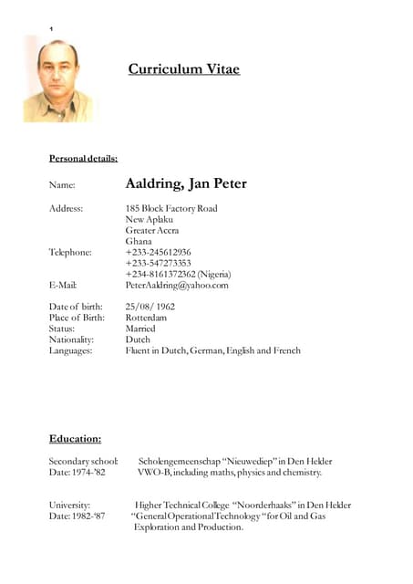 Jose's cv | PDF