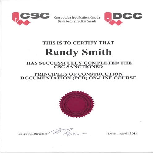 PCD Certificate | PDF