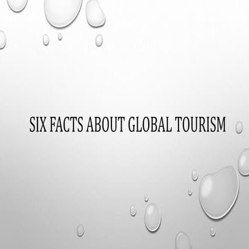 6 Facts about Global Tourism | PPT