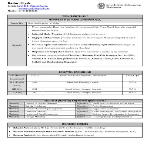 Kasturi Nayak_Resume | PDF