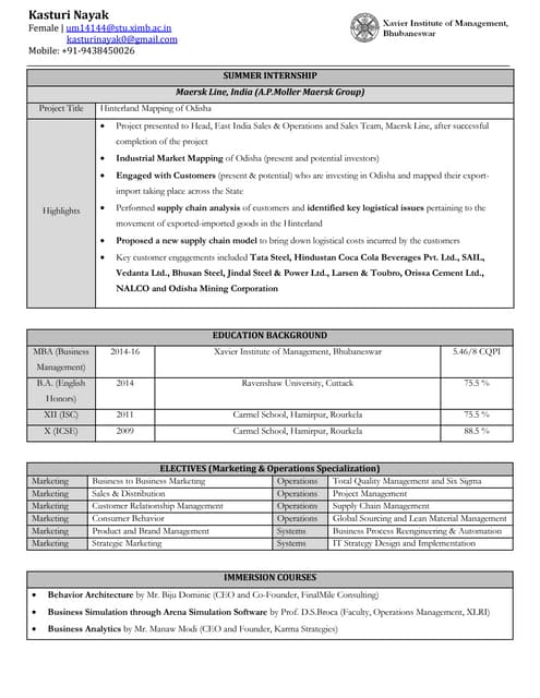 sukumar resume final | DOCX | Business | Business and Finance