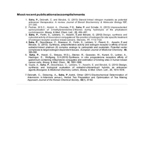 Most recent accomplishments | PDF