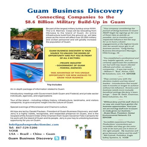 Guam Business Discovery Trip information_np | PDF