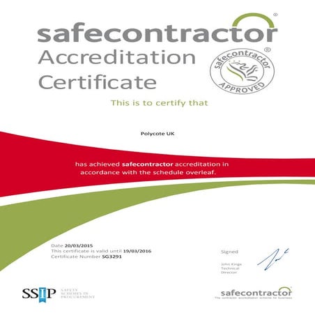 Safecontractor | PDF
