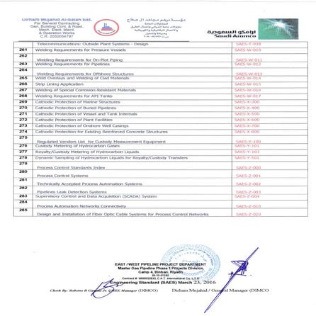 Saudi Aramco Inspection Checklist (SAIC) | PDF