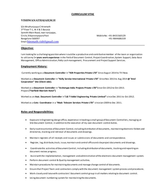 CV - Sr. Document Controller - Aconex - Passport - Mr. Satishkumar Brahmbhatt - Nov 2015 | DOCX ...