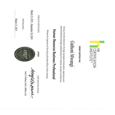 HRBP Certification | PDF