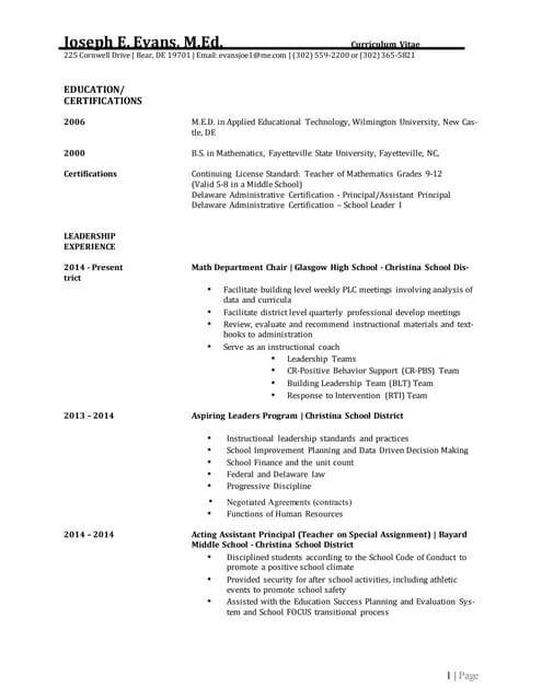 Mark Schrader - CV | PDF