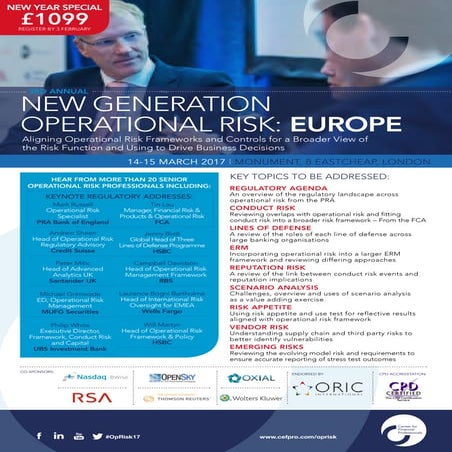 New Generation Operational Risk 2017 | PDF
