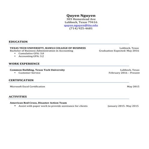 Kelly Cao resume | PDF