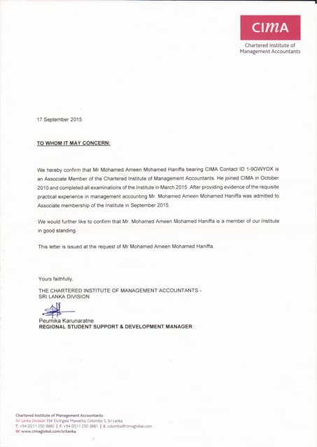 Letter of Good Standing | PDF