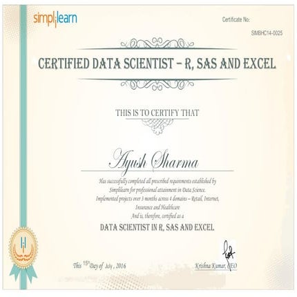 Certification_Data Scientist | PDF