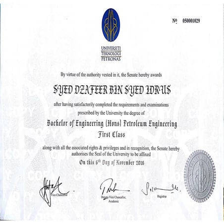 First Classs Degree | PPT