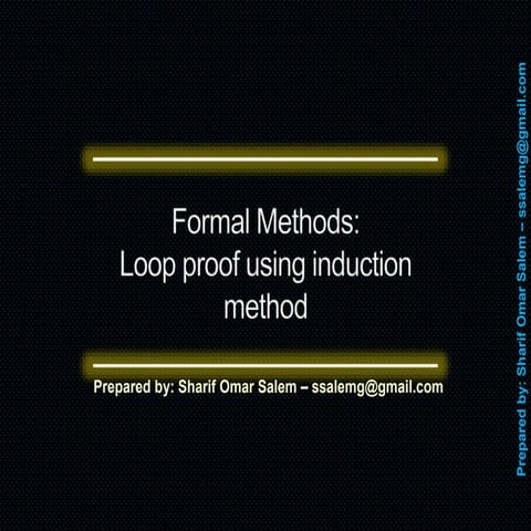 #6 formal methods – loop proof using induction method | PPTX
