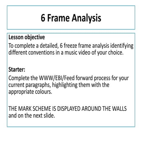 6 frame analysis | PPT