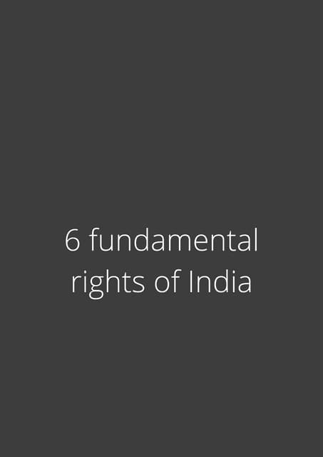 fundamental rights and duties for school students | PPT