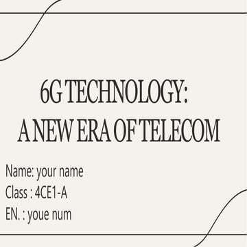 6G TECHNOLOGY:REVOTION FROM 1G TO 6G AND ADVANTAGES-DISADVANTAGES | PPTX