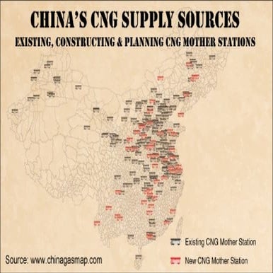 2nd edition china natural gas map