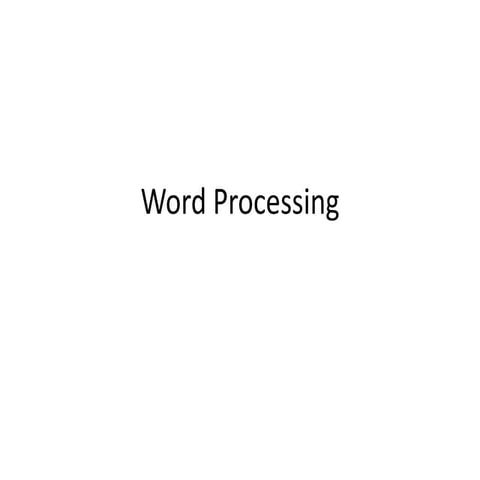 6gajowczkrafalwordprocessing | PPTX