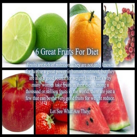 6 great fruits for diet | PDF