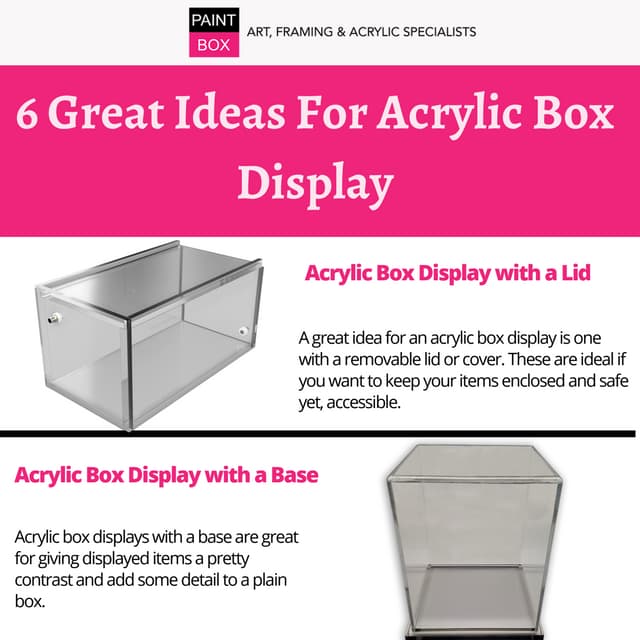 6 great ideas for acrylic box display | PDF