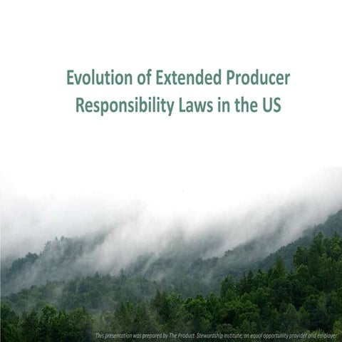6 The growth of extended producer responsibility laws in the U.S. | PPTX