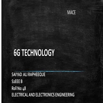 introduction to 6g(generation technology) | PDF