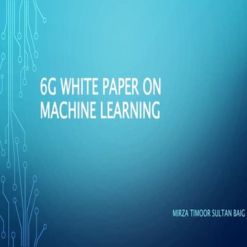 6 g white paper on machine learning | PPT | Free Download