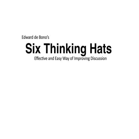 6 hats thinking | PDF