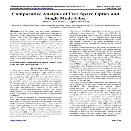 Free space optical communication | PPT