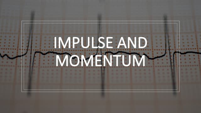 Impulse and momentum(physics) | PPT | Physics | Science