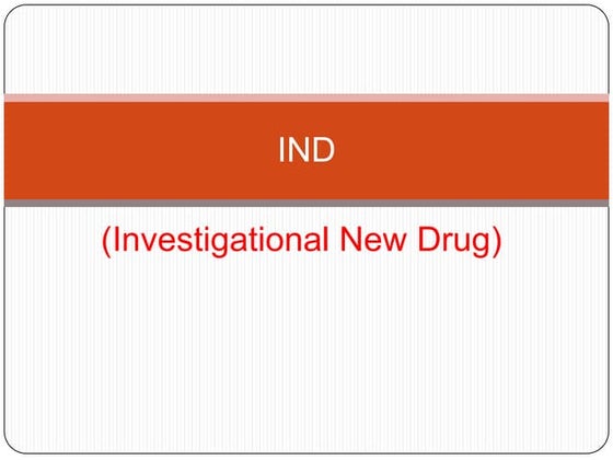 Guidance for industry content and format of investigational new drug ...
