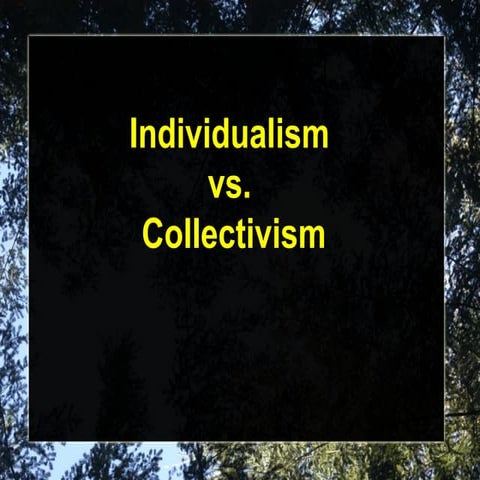 6 individualism v collectivism | PPT