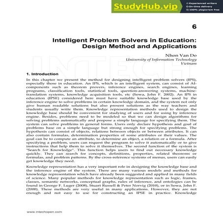 6 Intelligent Problem Solvers In Education Design Method And ...