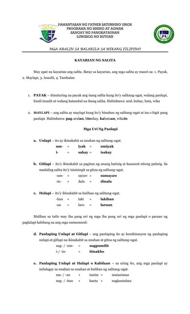 Mga pagbabagong morpoponemiko | PPTX