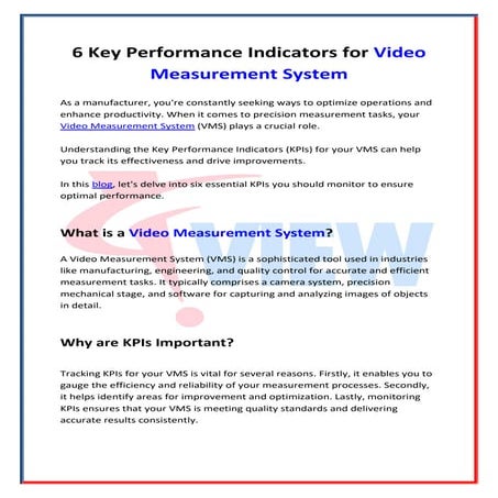 6 Key Performance Indicators for Video Measurement System.pdf
