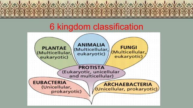 FIVE KINGDOM CLASSIFICATION-RH Whittaker | PPTX